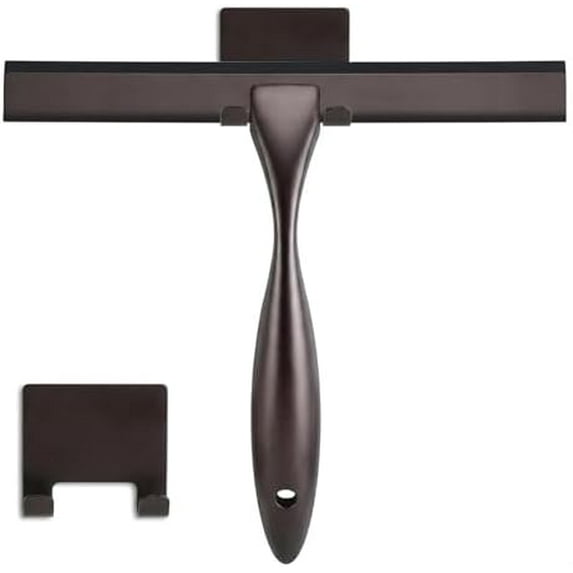 Shower Squeegee, 14-Inch Bronze Squeegee, All-Purpose Stainless Steel ...