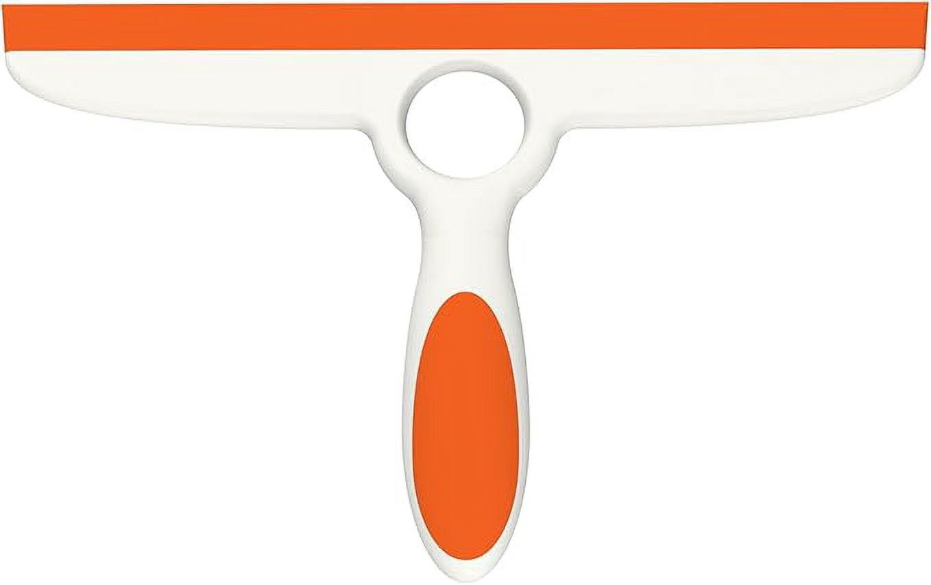 Shower Squeegee for Glass Doors, 10" Squeegee for Shower Glass, Window ...