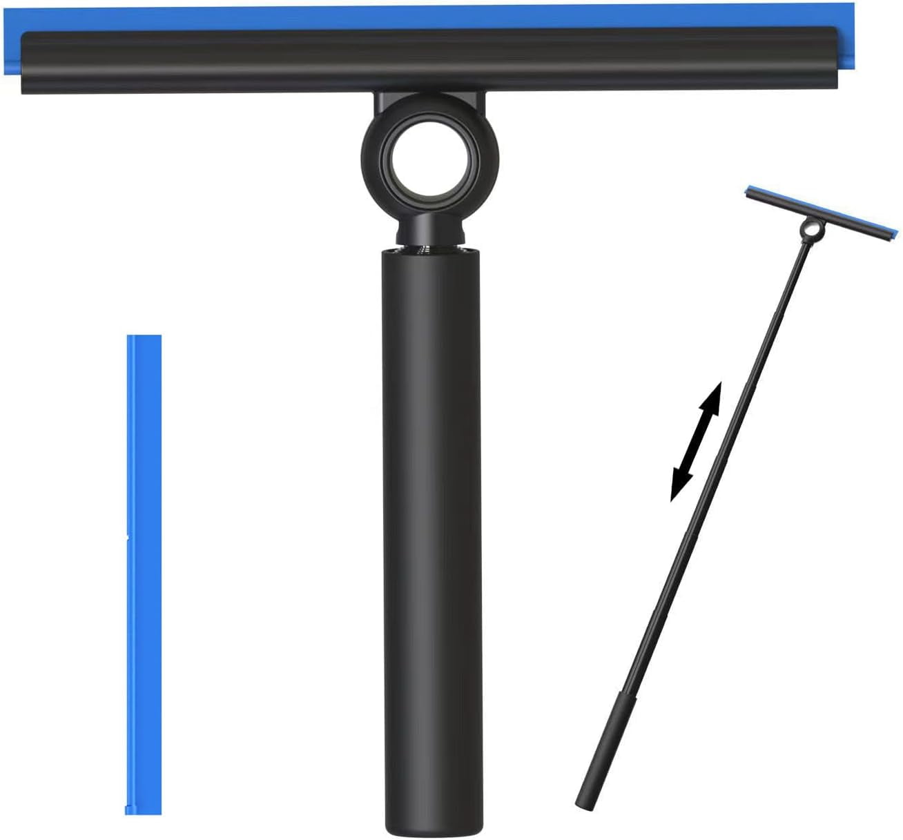 Shower Squeegee for Glass Doors, Squeegee with Long Handle, Telescoping ...