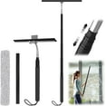 Shower Squeegee with Long Handle, 15-51" Telescopic Squeegee for Window ...