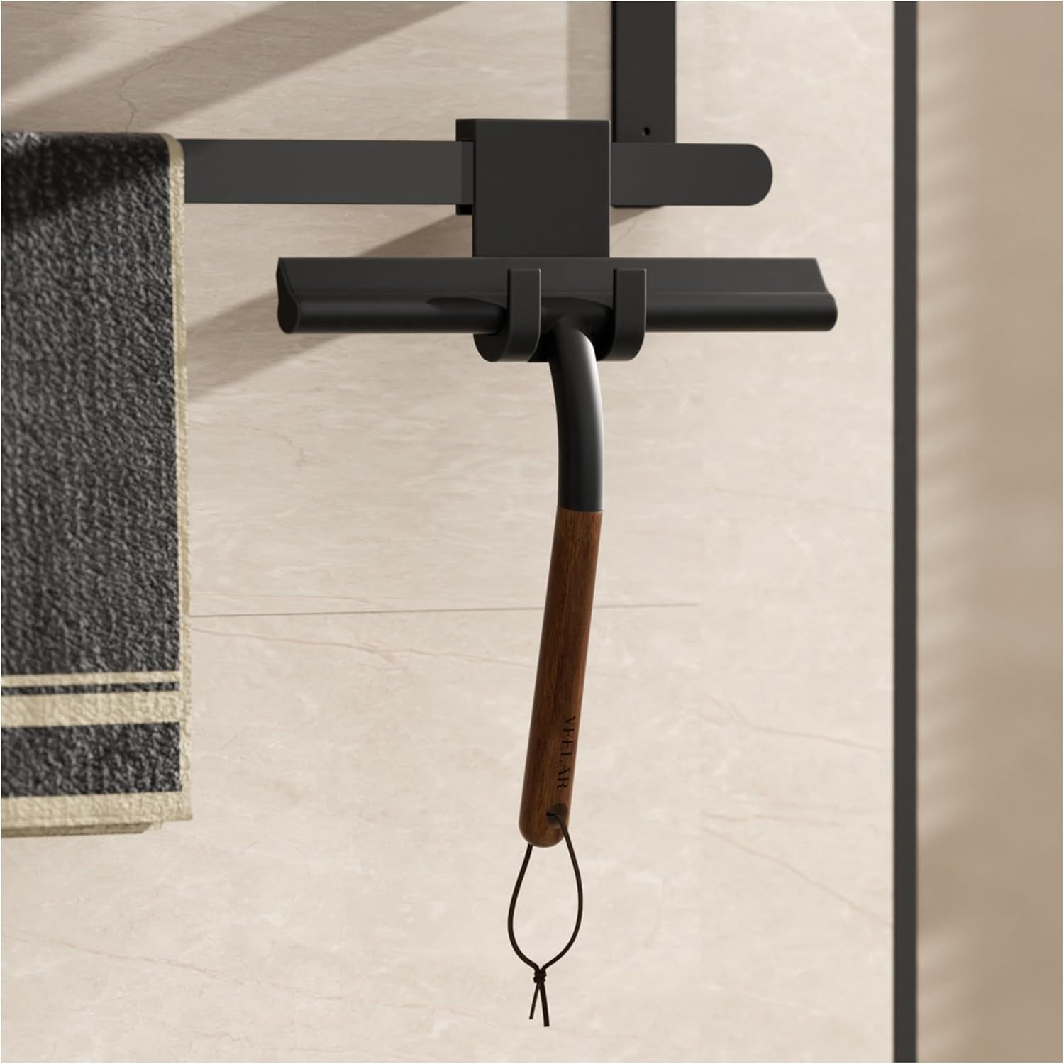 Shower Squeegee for Shower Glass, Bathroom Glass Cleaning Tool with ...