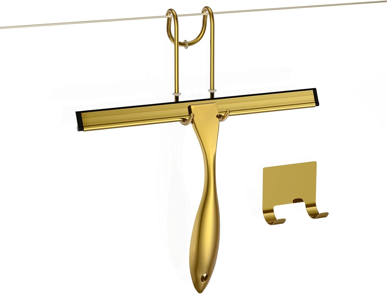 Shower Squeegee and Window Squeegee, Stainless Steel, 100% Streak-Free ...