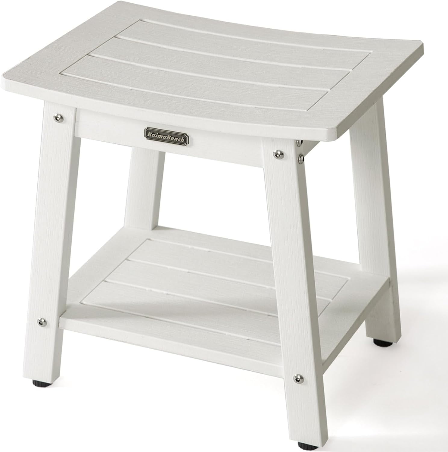 Shower Stool Poly Lumber Shower Bench Seat for Shaving Legs Plastic Bath Chair Seat & No ...