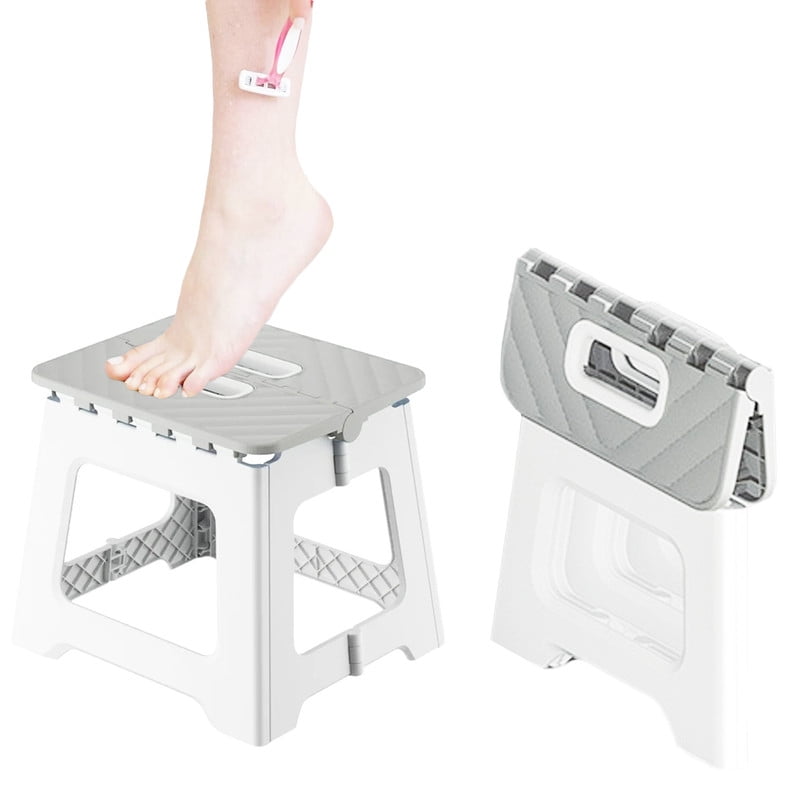 Shower Stool for Shaving Legs, 1 Pack Foot Rest Folding Step Stool to ...