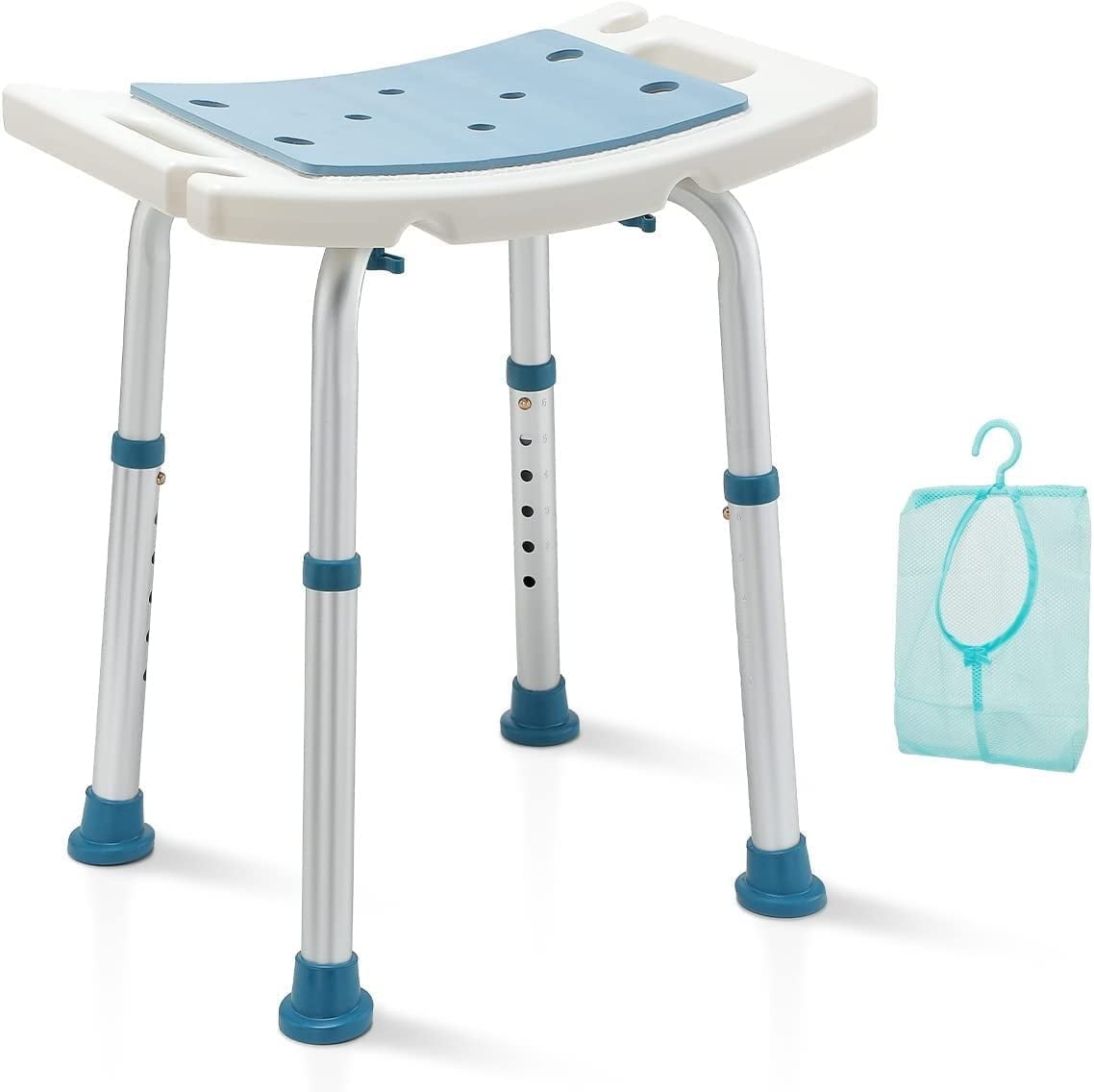 Adjustable Bath Stool with Shower Head Holder for Narrow Bathroom, Tool ...
