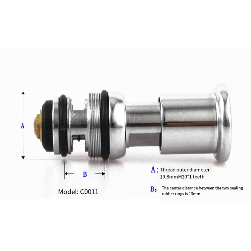 Shower Switch Valve Spring-Loaded Pull-up Water Diverter Triple Bathtub ...