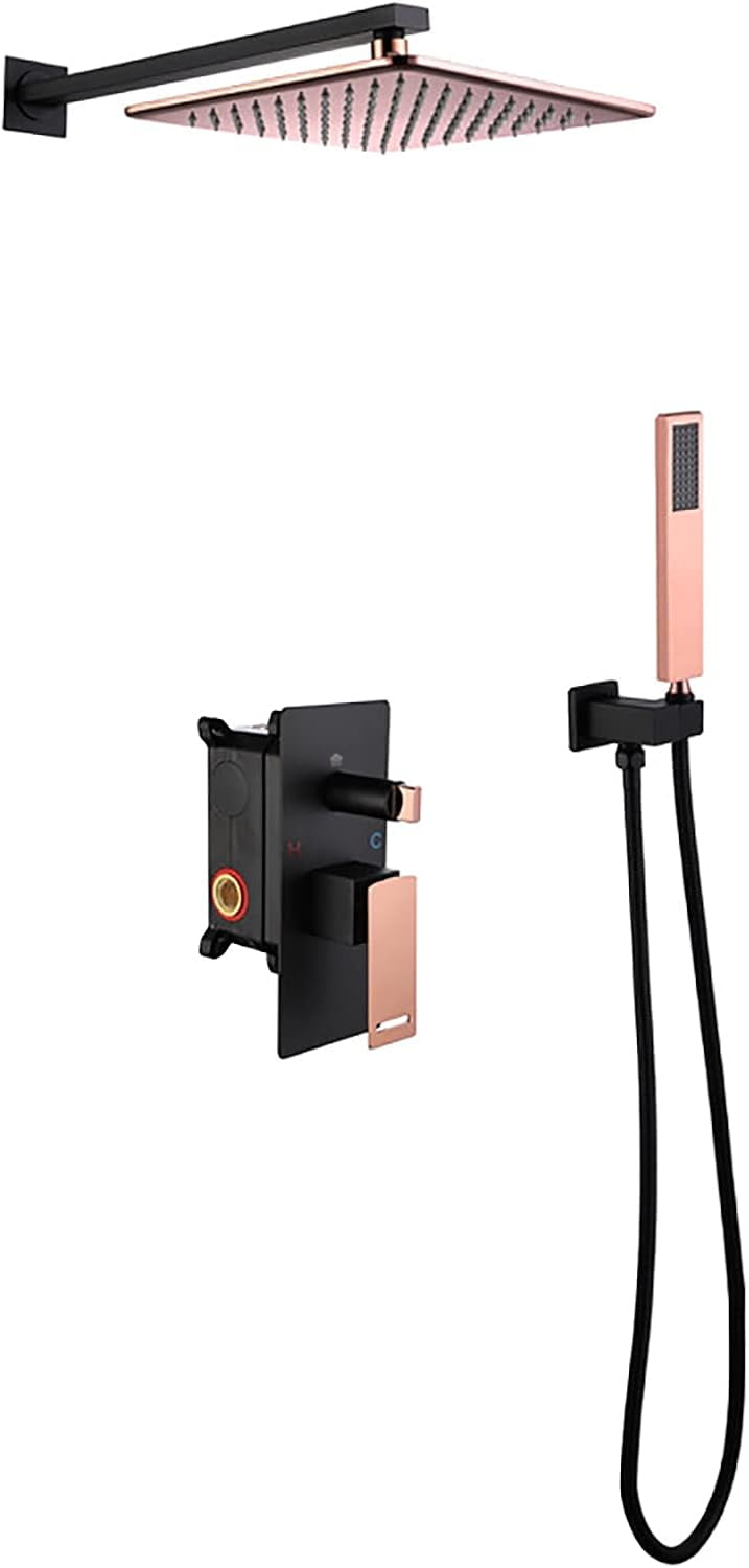 Shower System, 10 inches Rainfall Shower Head System with Handheld ...