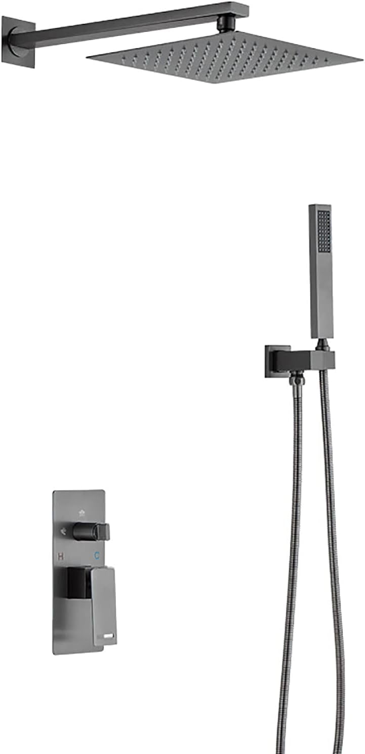 Shower System, 10 inches Rainfall Shower Head System with Handheld ...