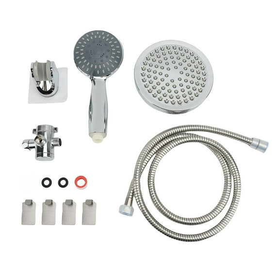Shower System Rain Showerhead Handheld Spray Set Stainless Steel 3 ...