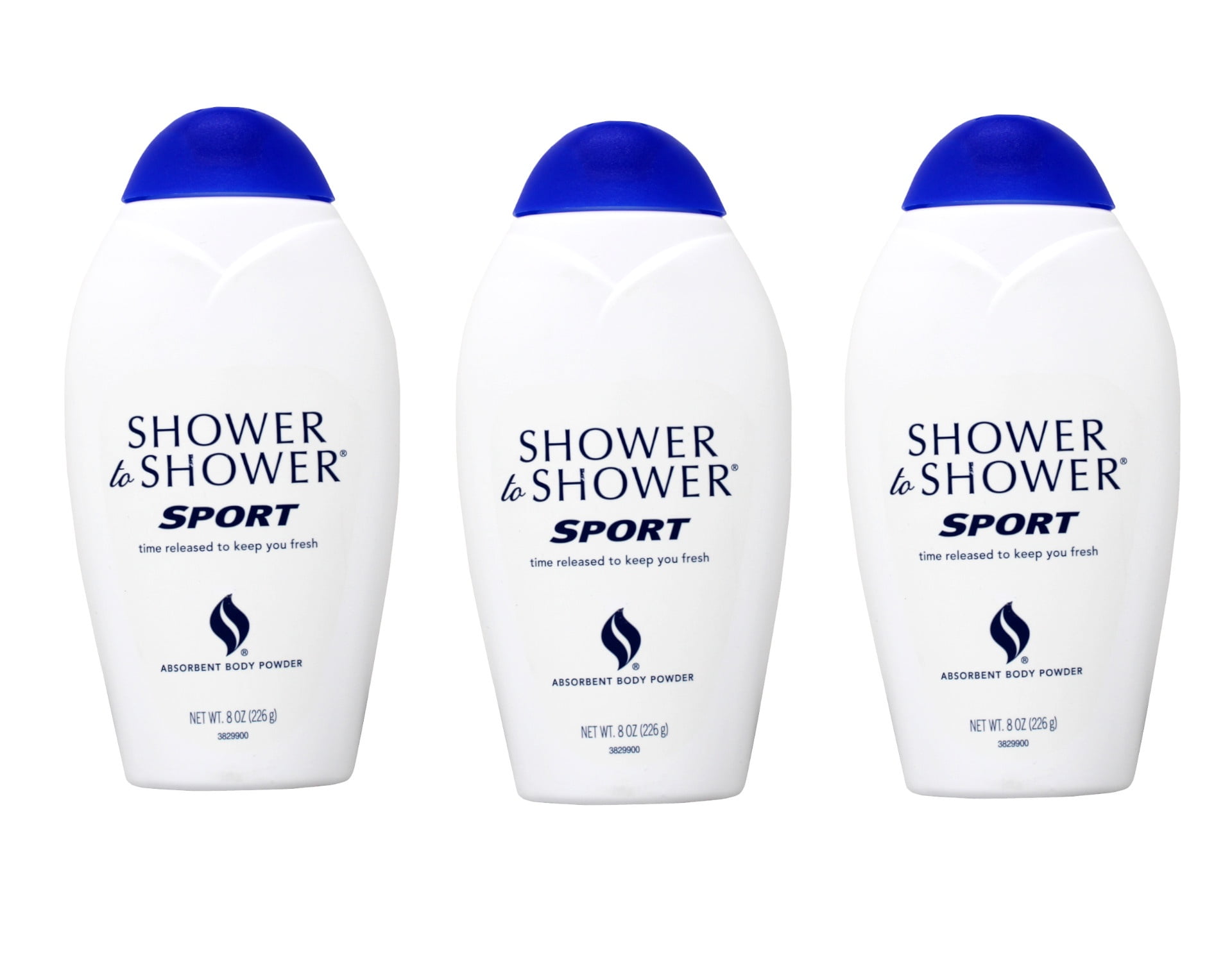 (3 pack) Shower To Shower Sport Absorbent Talc Free Body Powder, 8 oz ...