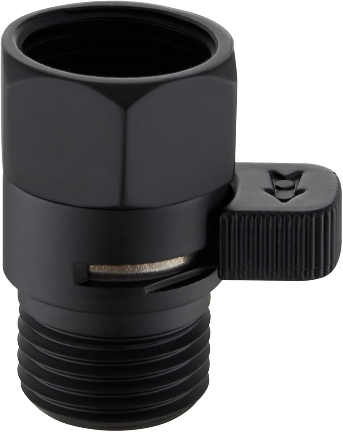 Shower Water Flow Restrictor Matte Black, Brass Shower Head Pressure ...