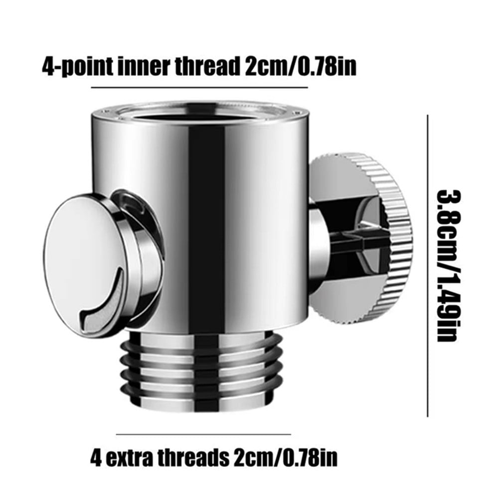 Shower Angle Adjuster With 4-Point Split Nozzle Copper Elbow Shower ...
