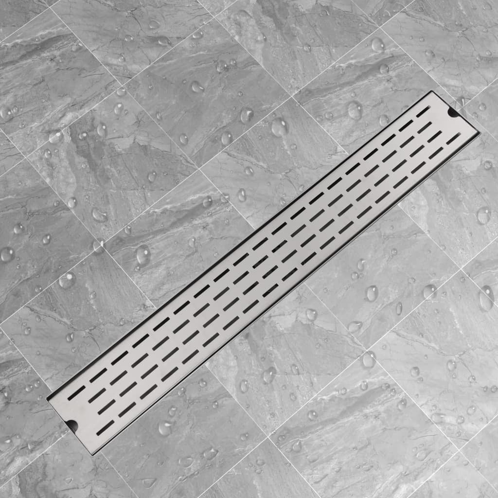 Shower channel 830x140 mm stainless steel line design - Walmart.com