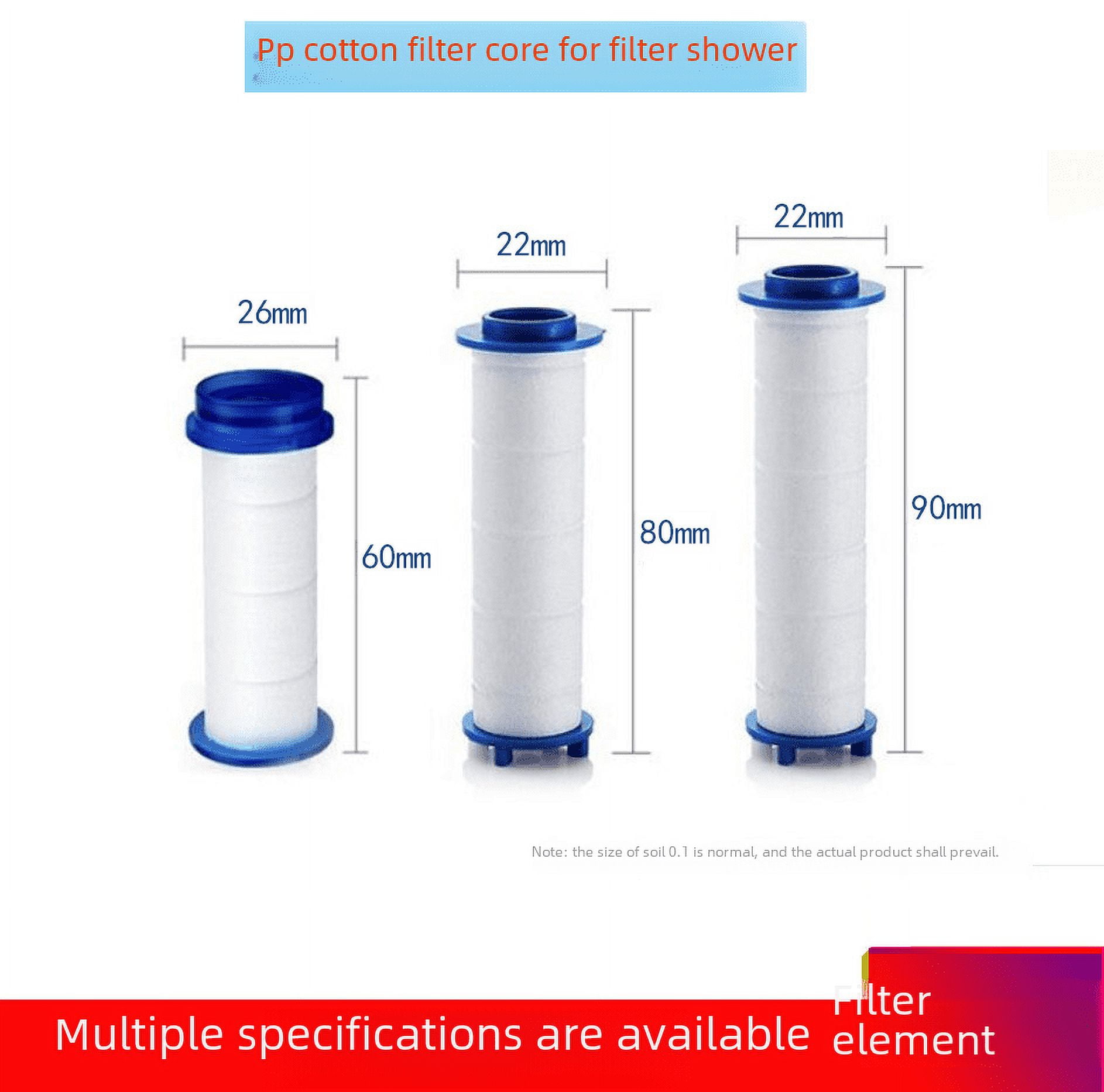Shower filter pp cotton shower nozzle replacement filter shower head ...