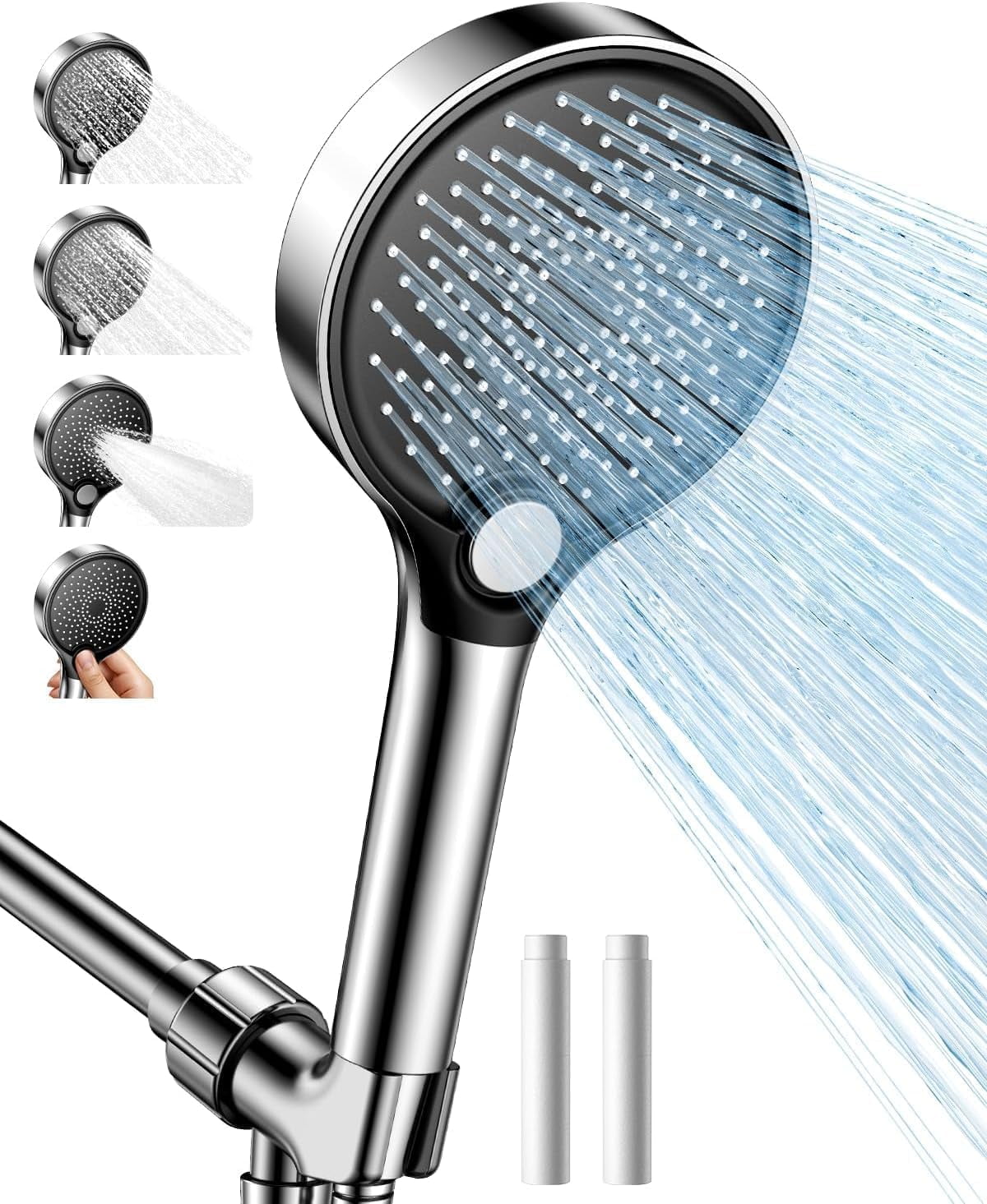 Shower head with handheld - filtered shower head with 3 Spray Modes ...