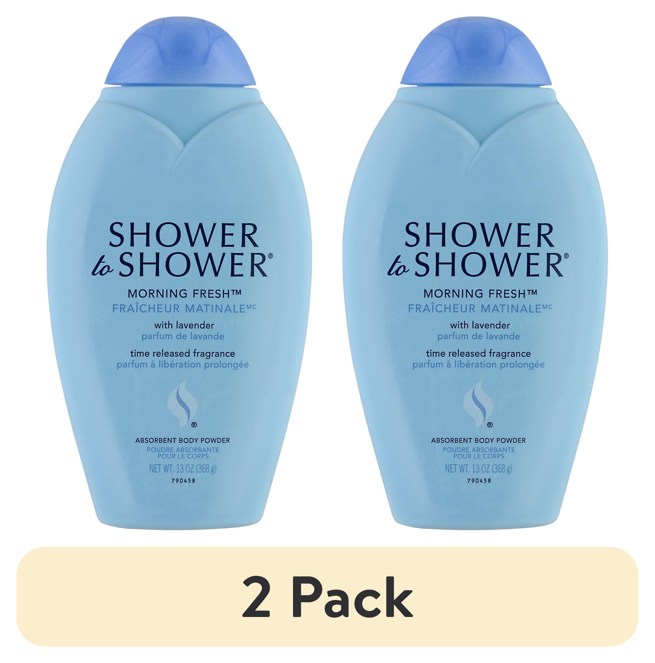 (2 pack) Shower to Shower Absorbent Body Powder, Morning Fresh ...