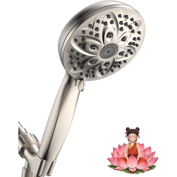 Shower with Handheld, High Handheld Shower 6 Settings, Detachable Set ...