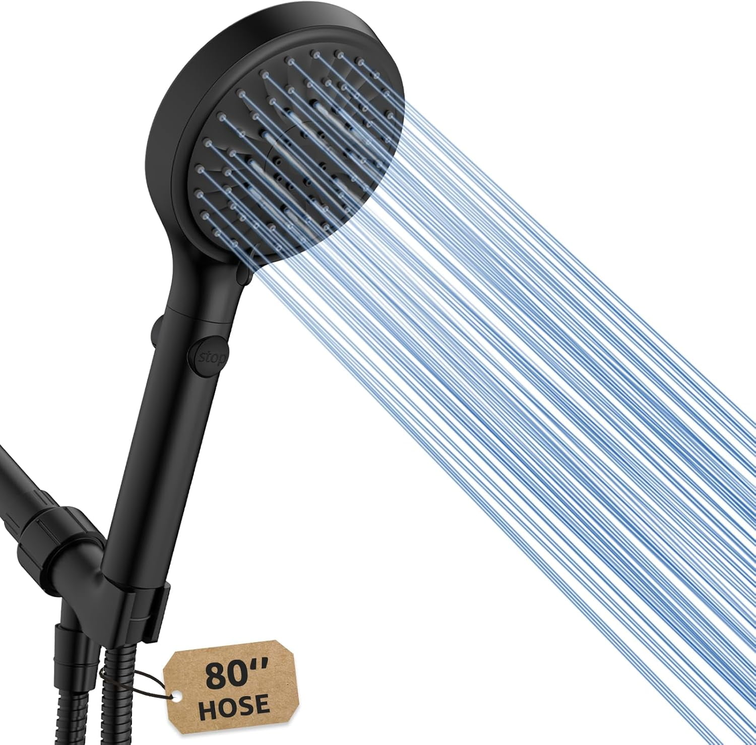 Shower with Handheld, High Handheld Shower with 80" Extra Long ...