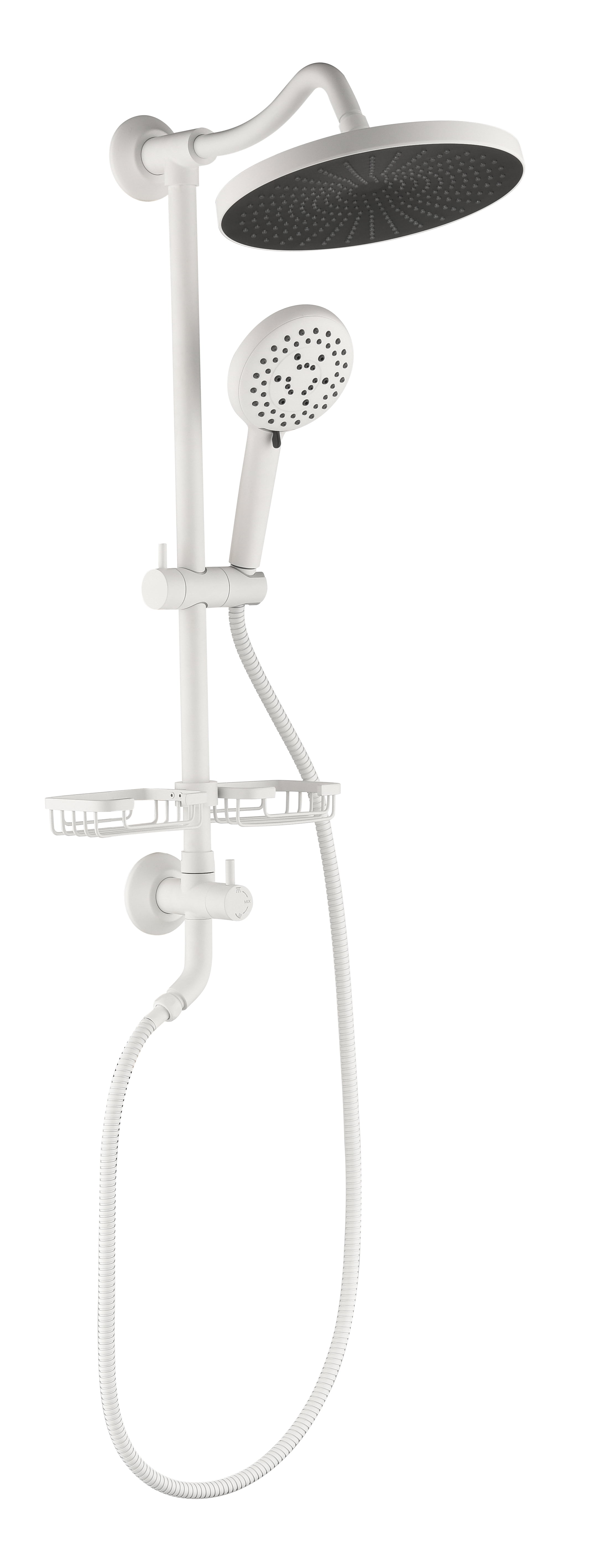 ShowerSpas Shower System, with 10" Rain Showerhead, 4-Function Hand ...