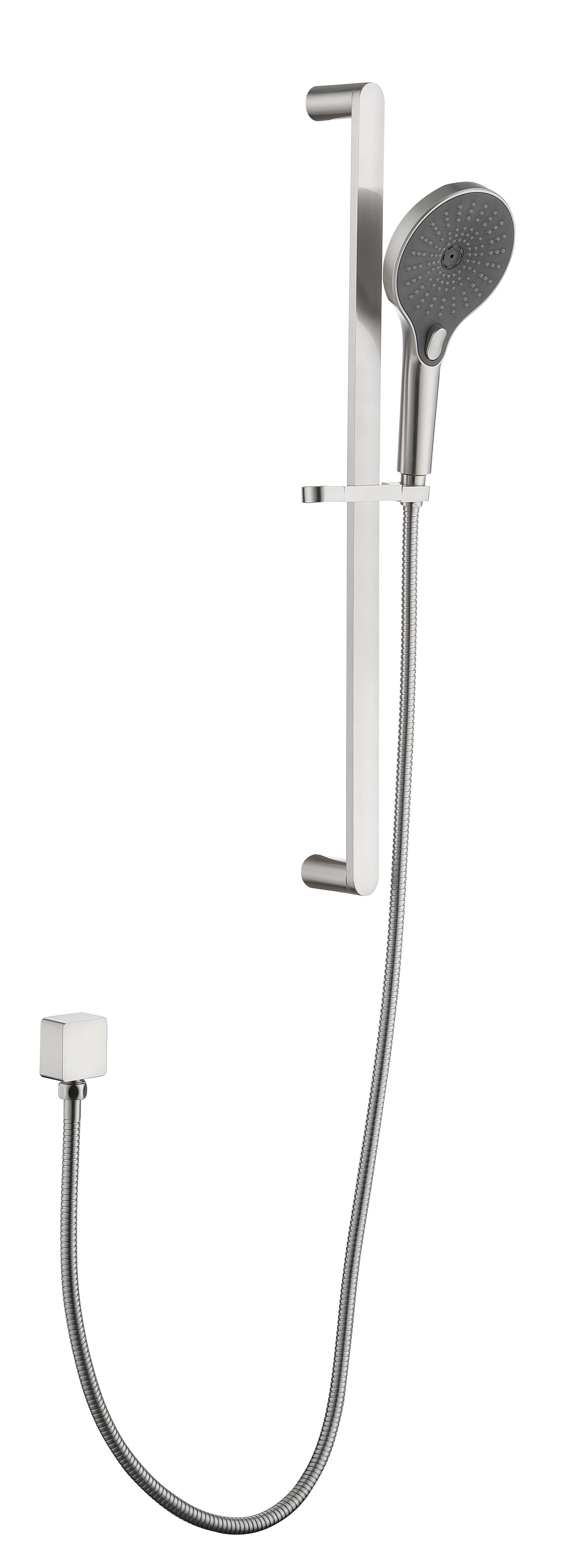 Bathroom Mirror SHOWERS Stainless Steel Slide Bar Grab Rail Includes ...