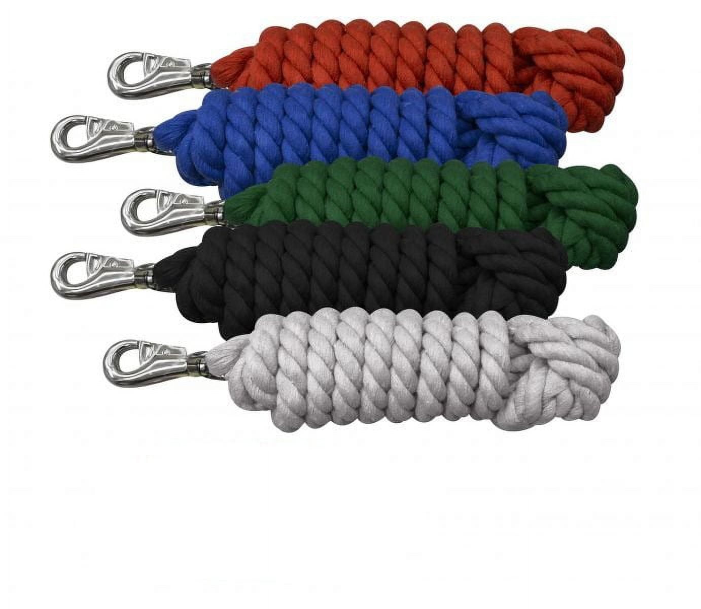 Showman 10' Braided Cotton Lead w/ Bull Snap (Black) - Walmart Business ...
