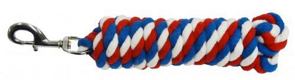 Showman 10' Red, White & Blue Braided Cotton Lead Rope - Walmart.com