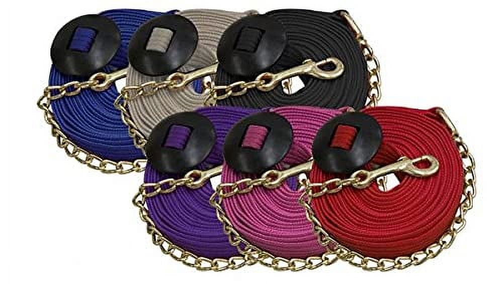 Showman 25' Flat Cotton Web Lunge Line w/ Brass Chain - Walmart.com