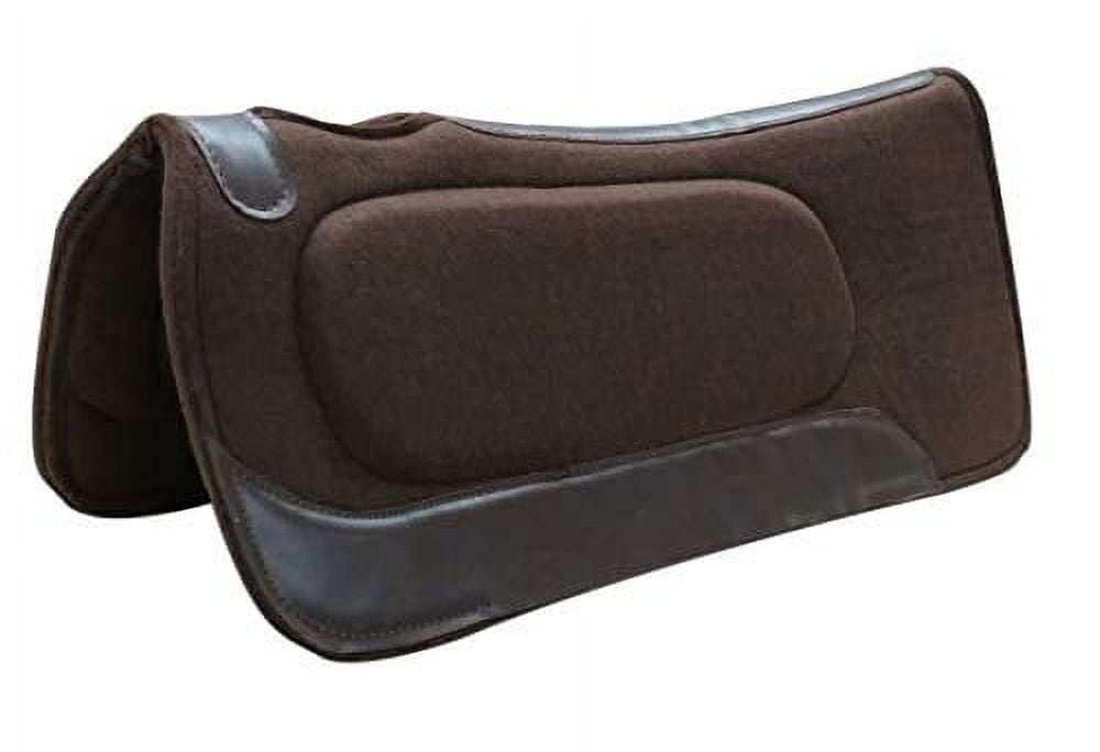 Showman 31" x 31" Brown Felt Built-Up Saddle Pad - Walmart.com