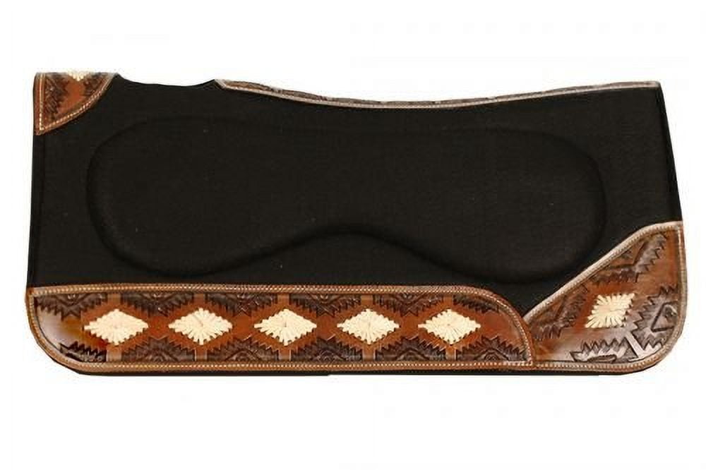 Showman 31" x 32" Contoured Built Up Felt Saddle Pad w/ Southwest ...