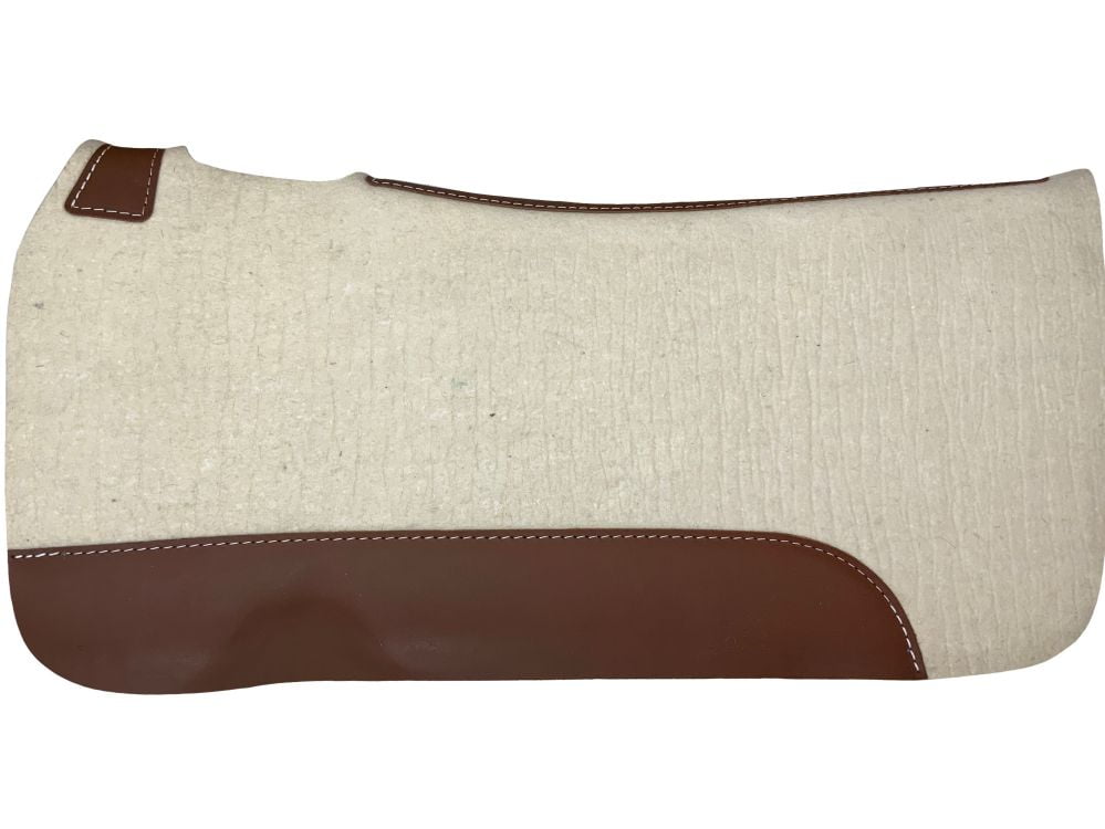 Showman 32" x 31" Contoured Mohair Pure Wool Saddle Pad - Walmart.com