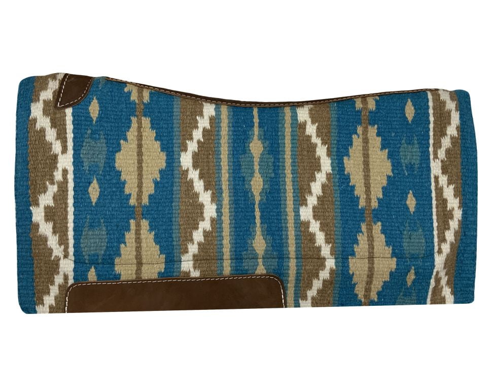 Showman 36" x 34" Aztec Wool Top Memory Felt Bottom Saddle Pad ...