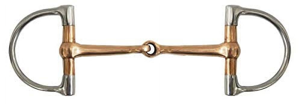 Showman 5" Copper Broken Snaffle D-Ring Bit - Walmart.com