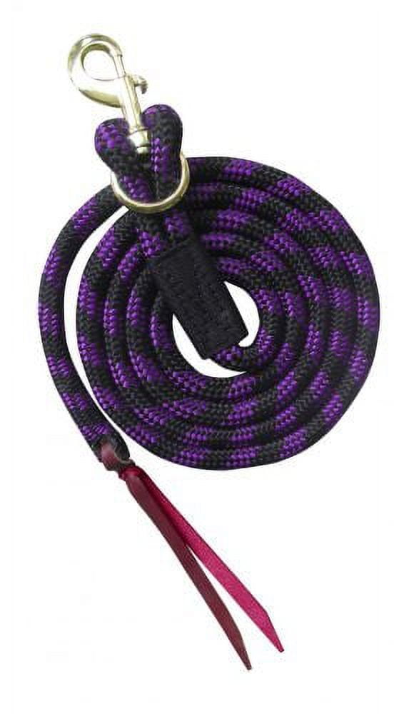 Showman 8' Nylon Pro Braid Lead Rope w/ Removable Brass Snap (Purple ...