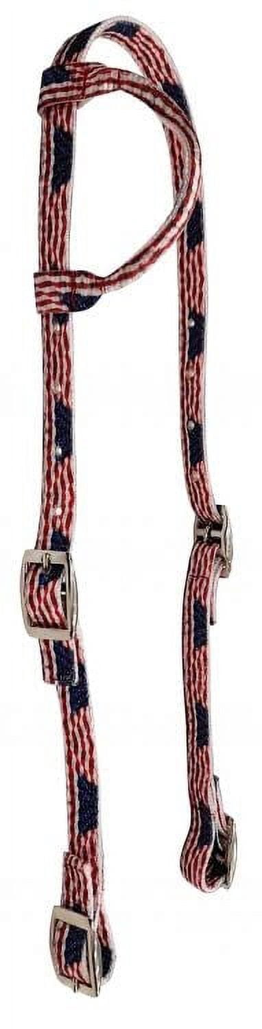 Showman American Flag Nylon Single Ear Headstall - Walmart.com
