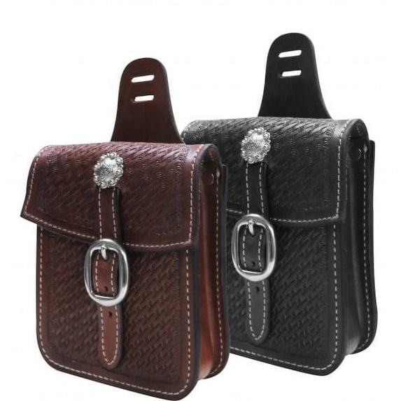 Showman Basketweave Tooled Saddle Pocket - Walmart.com