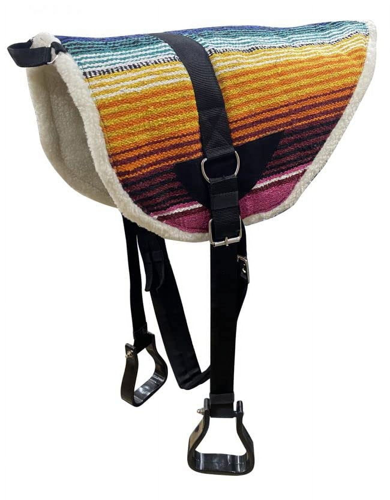Showman Bright Serape Southwest Design Bareback Saddle Pad - Walmart.com