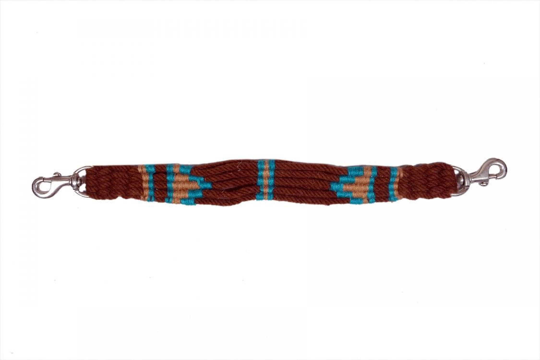 Showman Brown Mohair Wool Multi-Strand Southwest Design Wither Strap ...