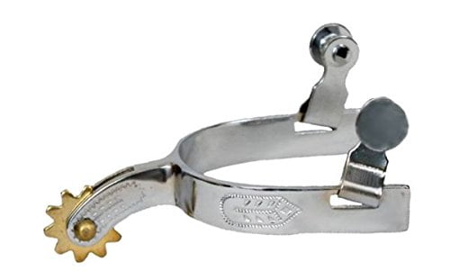 Showman Chrome Plated Toddler/Small Youth Size Spurs w/ Engraved Leaf ...