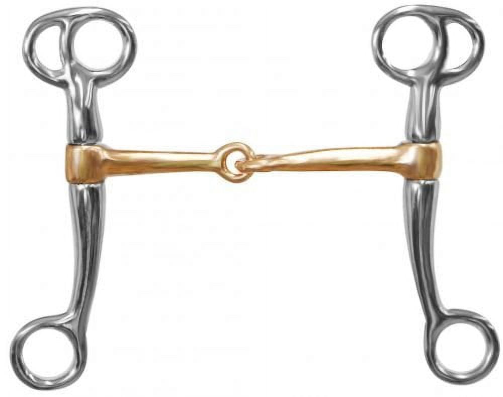 Showman Chrome Plated Tom Thumb Bit w/ 6.25" Cheeks & Copper Mouth ...