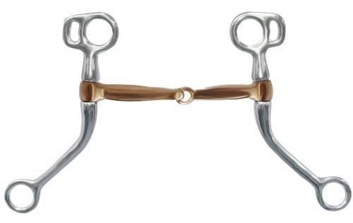 Showman Chrome Plated Tom Thumb Bit w/ 7.25" Cheeks - Walmart.com