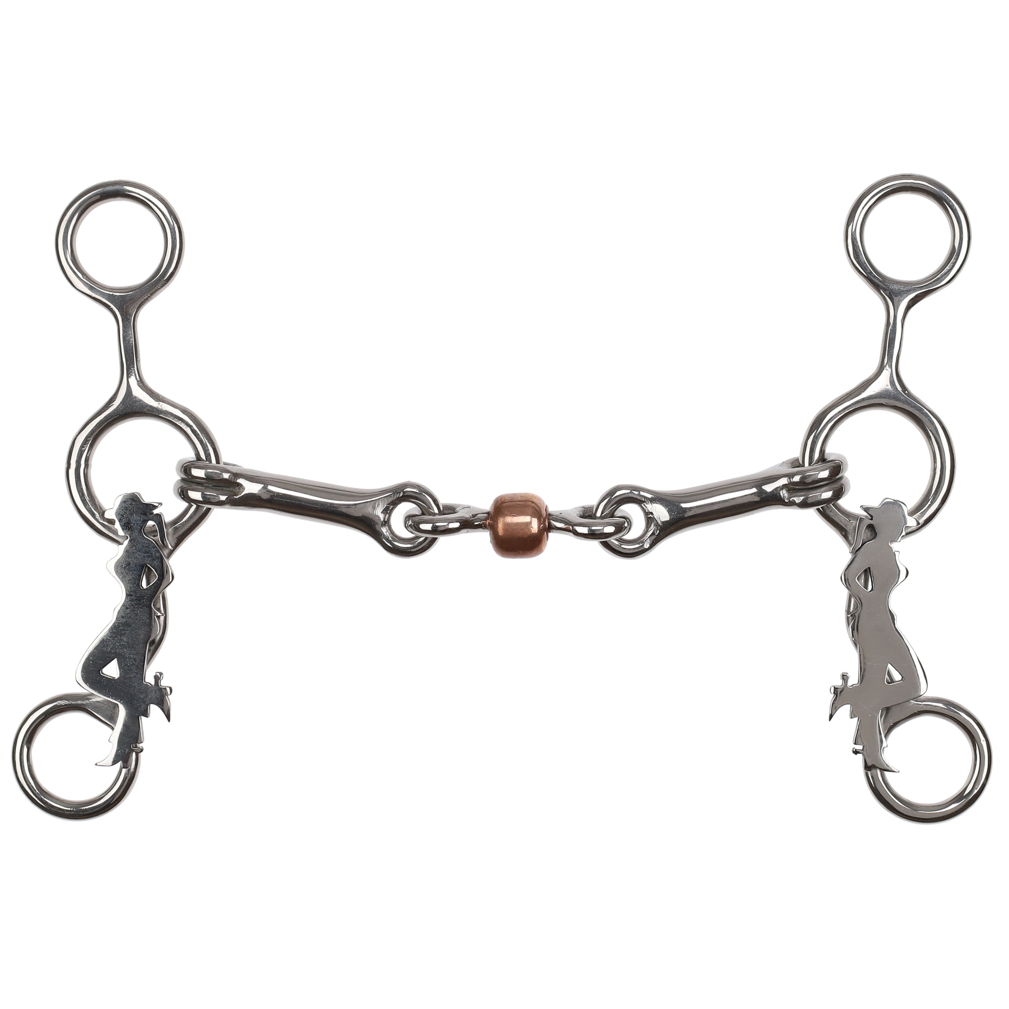 Showman Cowgirl Legacy Stainless Steel JR Cowhorse Bit w/ Dog Bone ...