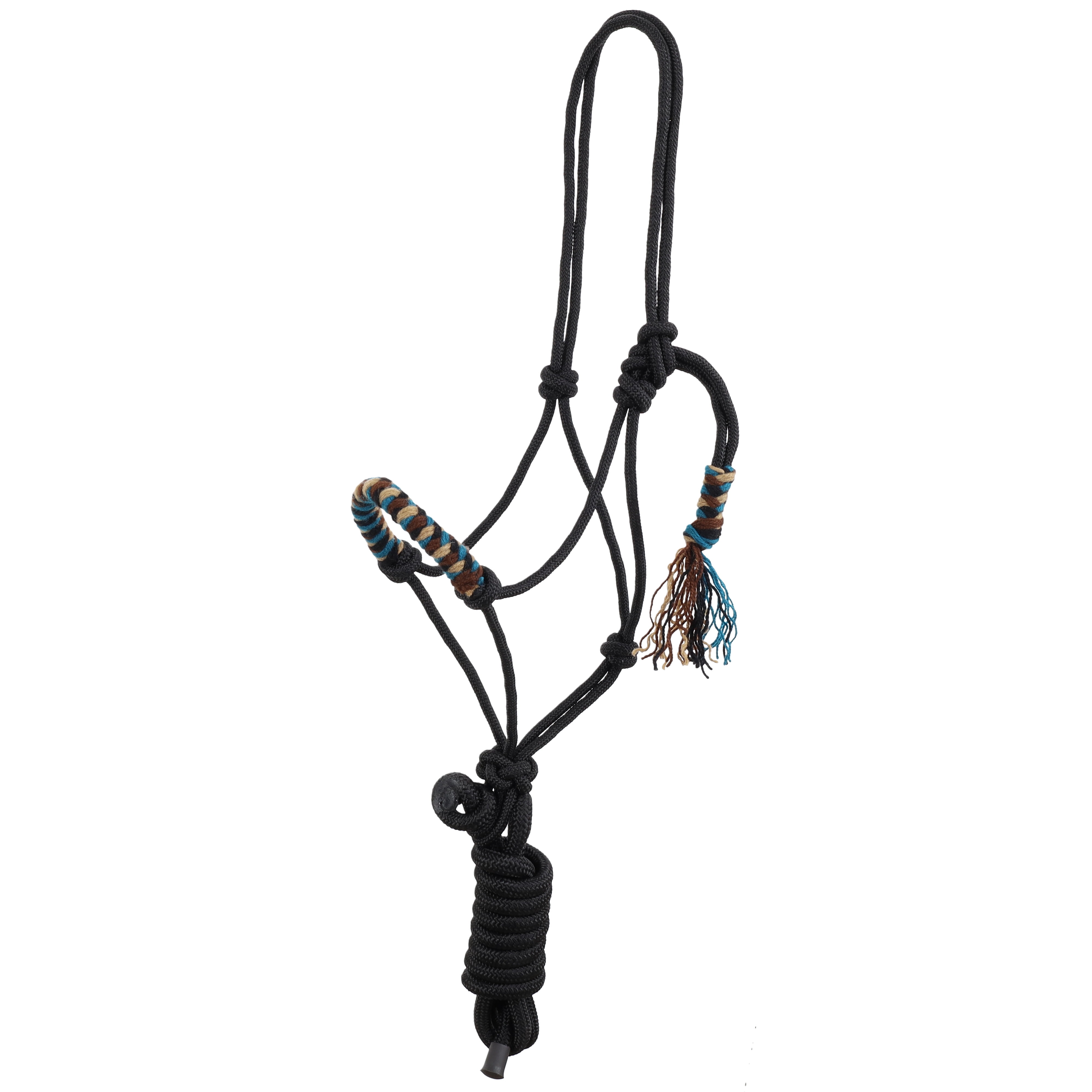 Showman Desert Dawn Mohair Wool Nose Cowboy Knot Halter w/ Lead - Walmart.com