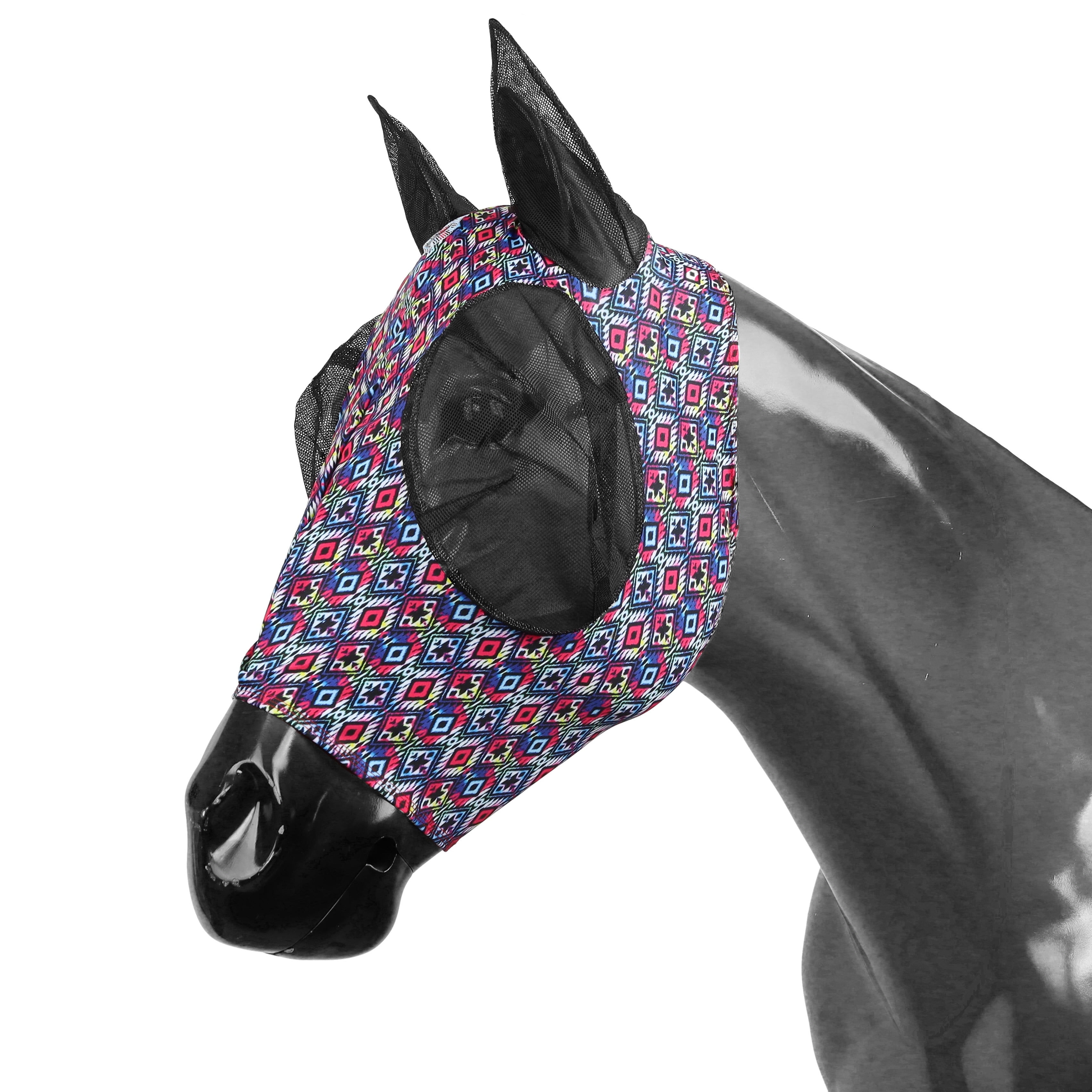 Showman Electric Aztec Lycra Fly Mask - Walmart.com