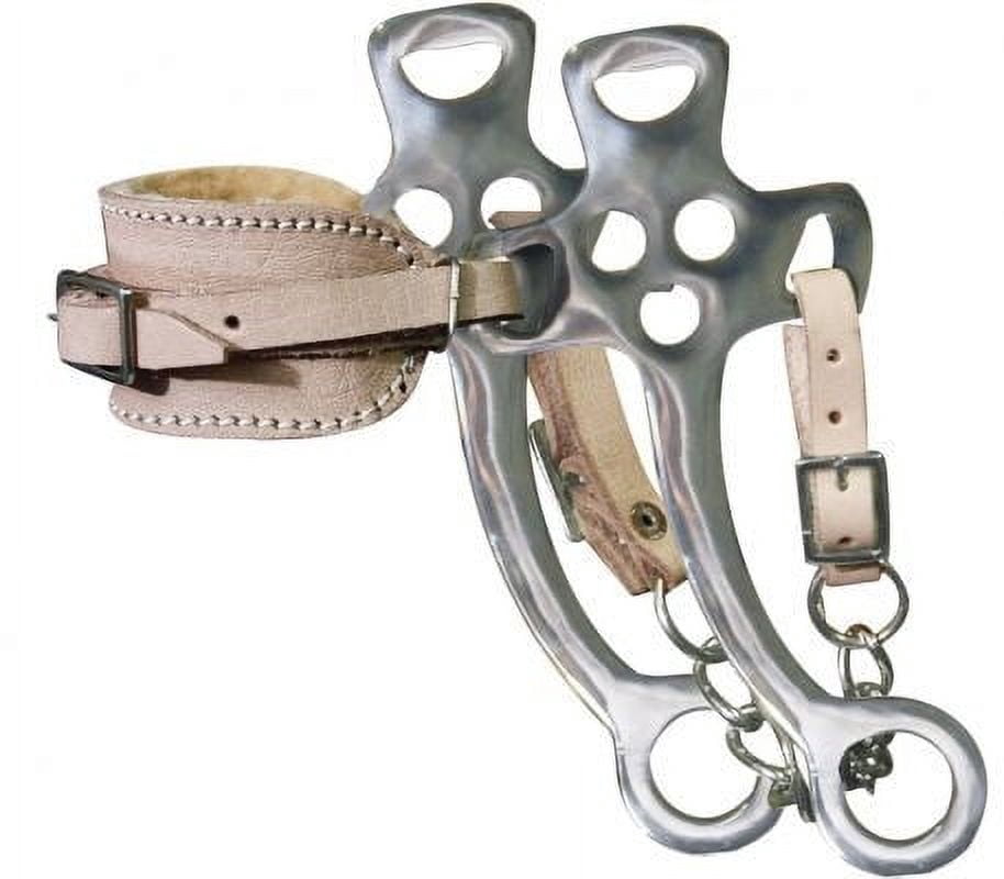 Showman Fleece Lined Hackamore w/ 7 1/2" Stainless Steel Cheeks (Light ...