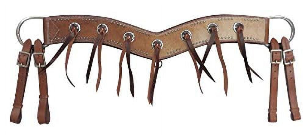 Showman Genuine Hair-on Cowhide Leather Tripping Collar - Walmart.com