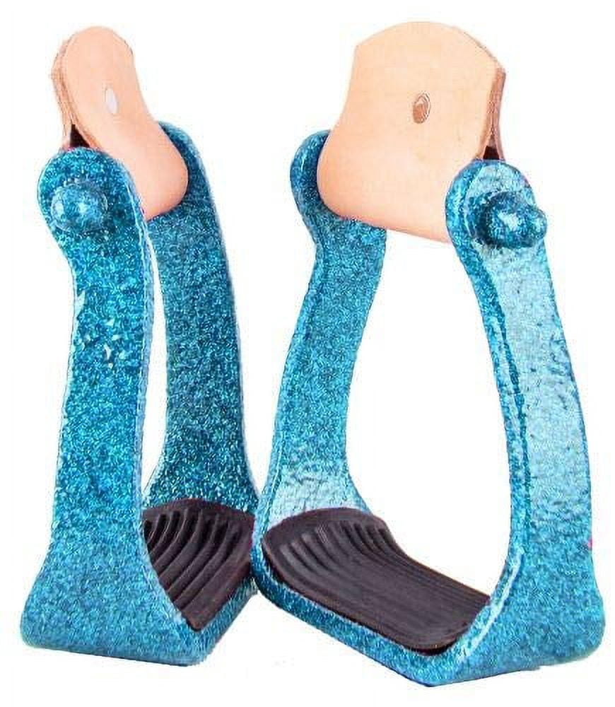 Showman Glitter Epoxy Aluminum Stirrups - Walmart.com