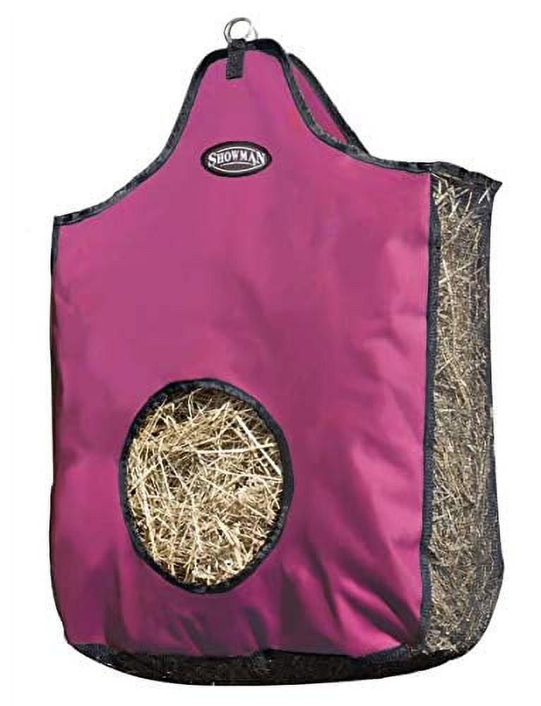 Showman Heavy Denier Nylon Hay Bag w/ Mesh Sides (Pink) - Walmart.com