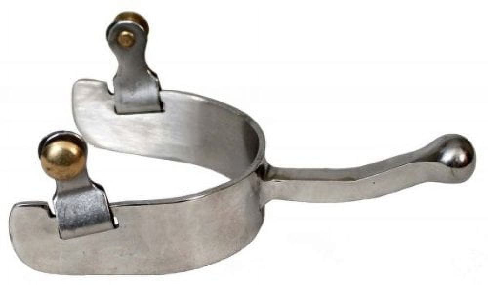 Showman Humane Stainless Steel Ball End Equitation Spurs - Walmart.com