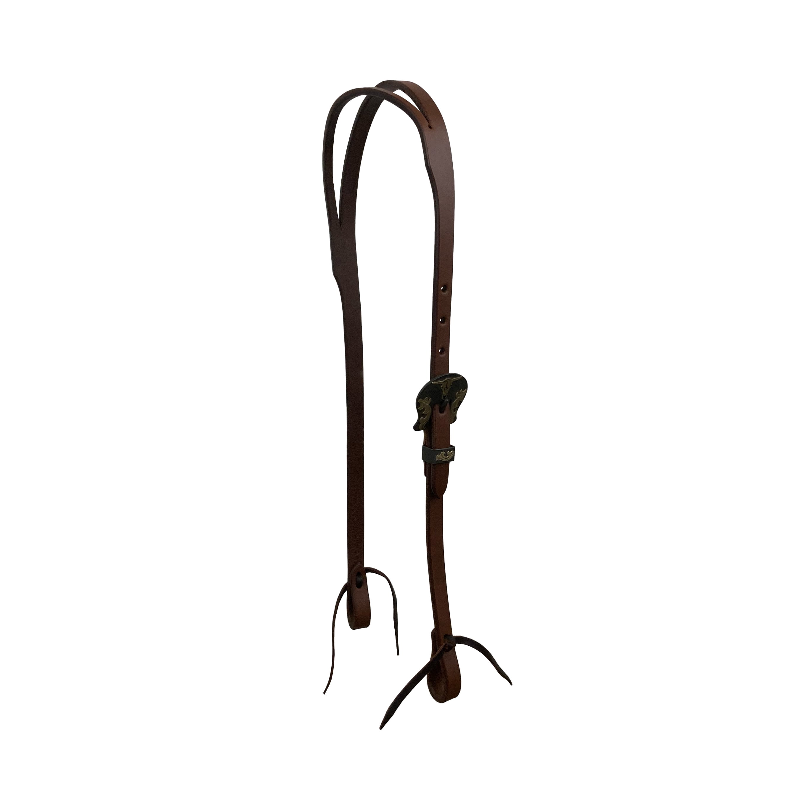 Showman Leather Split Ear Headstall w/ Heritage Steer Buckle - Walmart.com