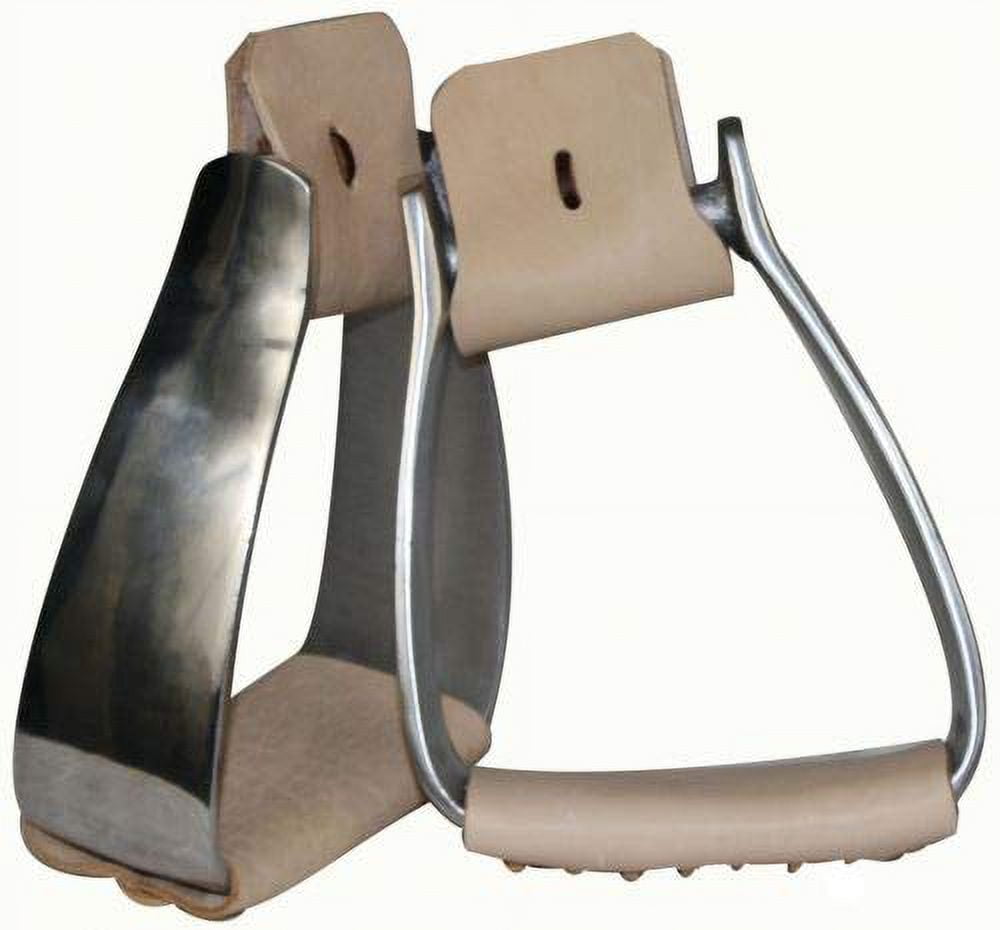 Showman Lightweight Angled Aluminum Roper Stirrups - Walmart.com
